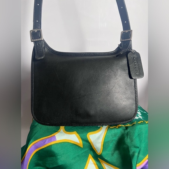 Coach | Bags | Vintage Coach 932 Legacy Hippie Mini Slim Saddle Black ...